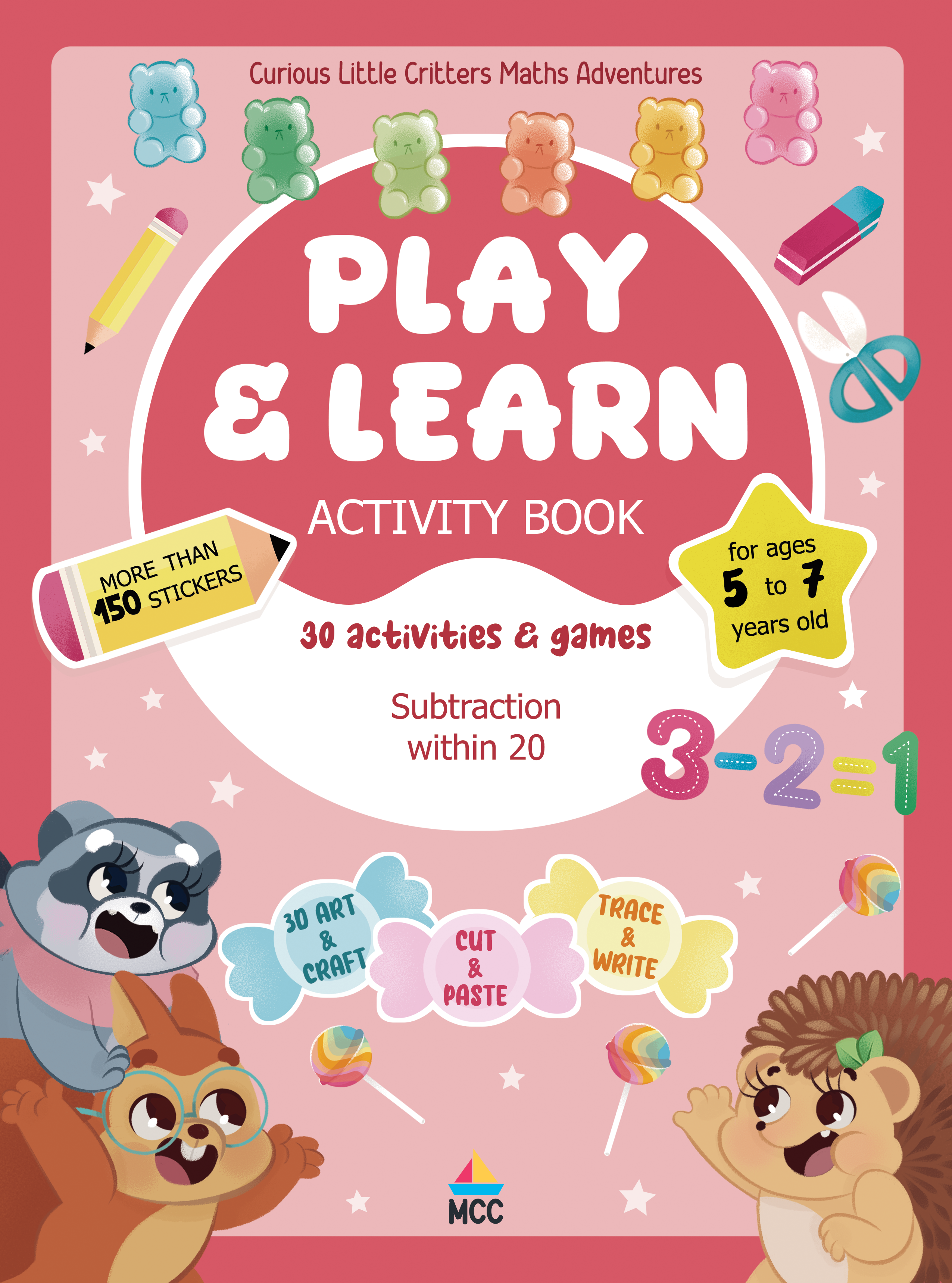 Subtraction within 20 - Play & Learn Activity Book (5-7yo) – My Curious ...